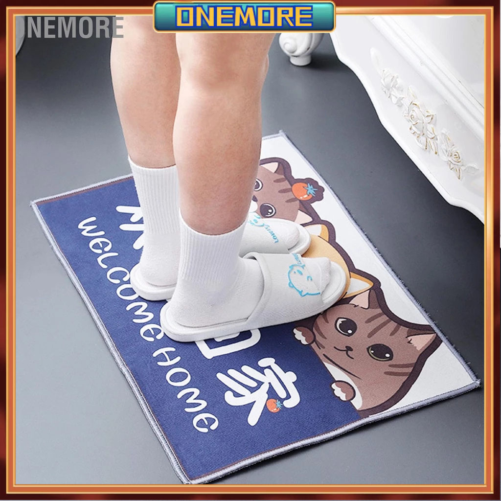 Floor Mat Non Slip Cute Osmosis Prevention Cartoon Ground Mat Crystal ...