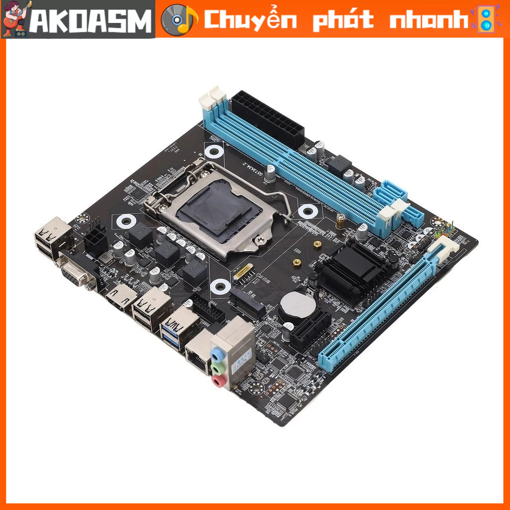 AKOASM H81 Chơi Game Bo Mạch Chủ Kênh Đôi DDR3 M.2 NVMe NGFF SATA 6 Gb/giây Khe Cắm PCIe LGA ...