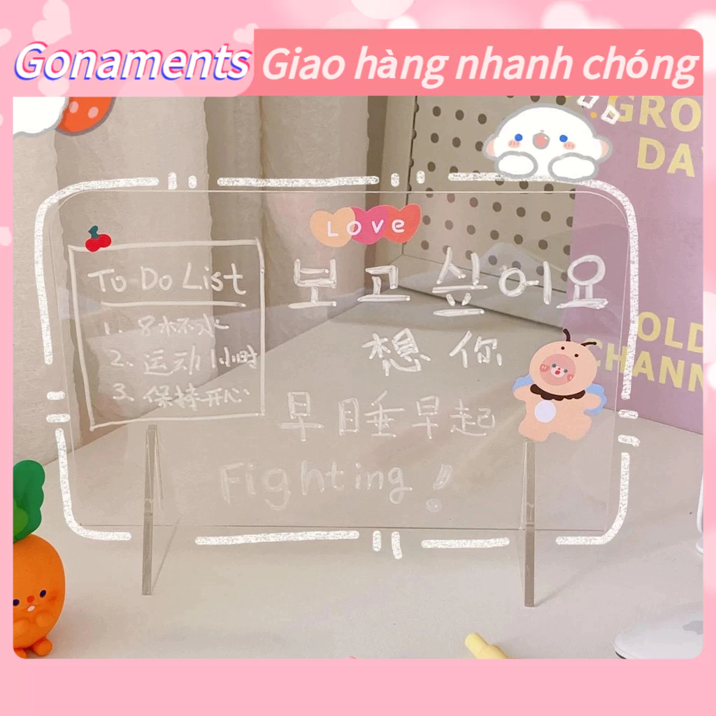 [Hàng Sẵn] Bảng ghi chú mini trong suốt tiện lợi khổ lớn 20x30cm ...