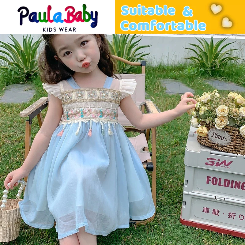 Paulababy Váy công chúa sành điệu cho bé gái - Trang phục mùa hè hoàn ...
