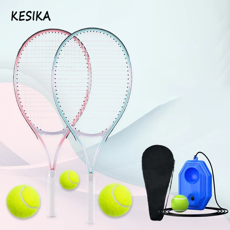 KESIKA Vợt tennis 27 inch đơn phục hồi huấn luyện viên đôi vợt siêu nhẹ ...