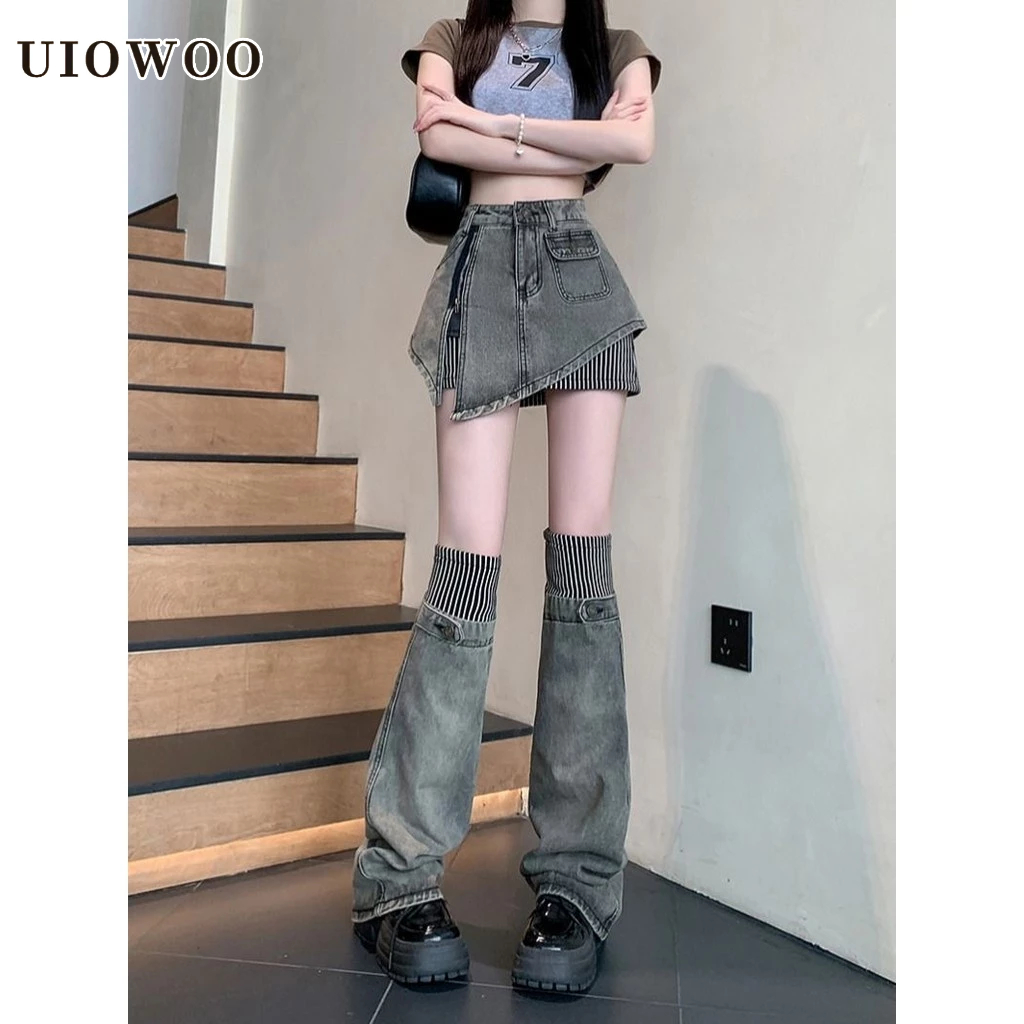 Quần K KCD-UIOOO Váy Denim Retro Váy Không Đều | Shopee Việt Nam