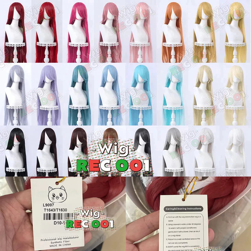 Tóc giả 100CM Cosplay Đa Năng, Nhiều Màu, Rẽ Ngôi Giữa | Shopee Việt Nam