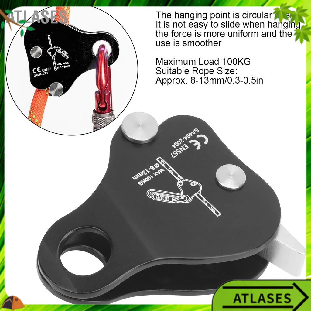 Atlases CAMNAL Dây leo núi ngoài trời Grab Stop Descender Thiết bị kẹp ...