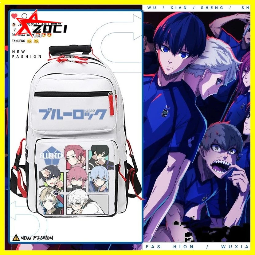 [Zoci] Schoolbag Blue Lock Isagi Blue Prison Anime Clean World One ...