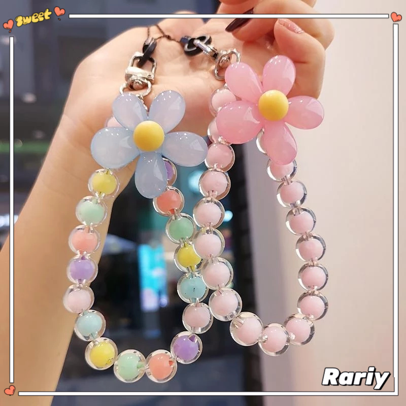 Dây Đeo Điện Thoại Móc Khóa Màu Pastel Hoa Handmade Phong Cách Ins-RT ...