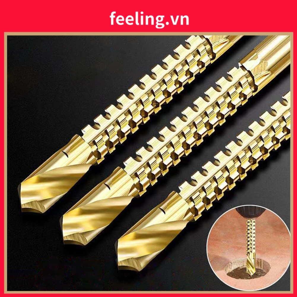 [FL] 6 Mũi khoan Titan HSS Vít xoắn ốc Cắt lỗ 3-8mm | Shopee Việt Nam