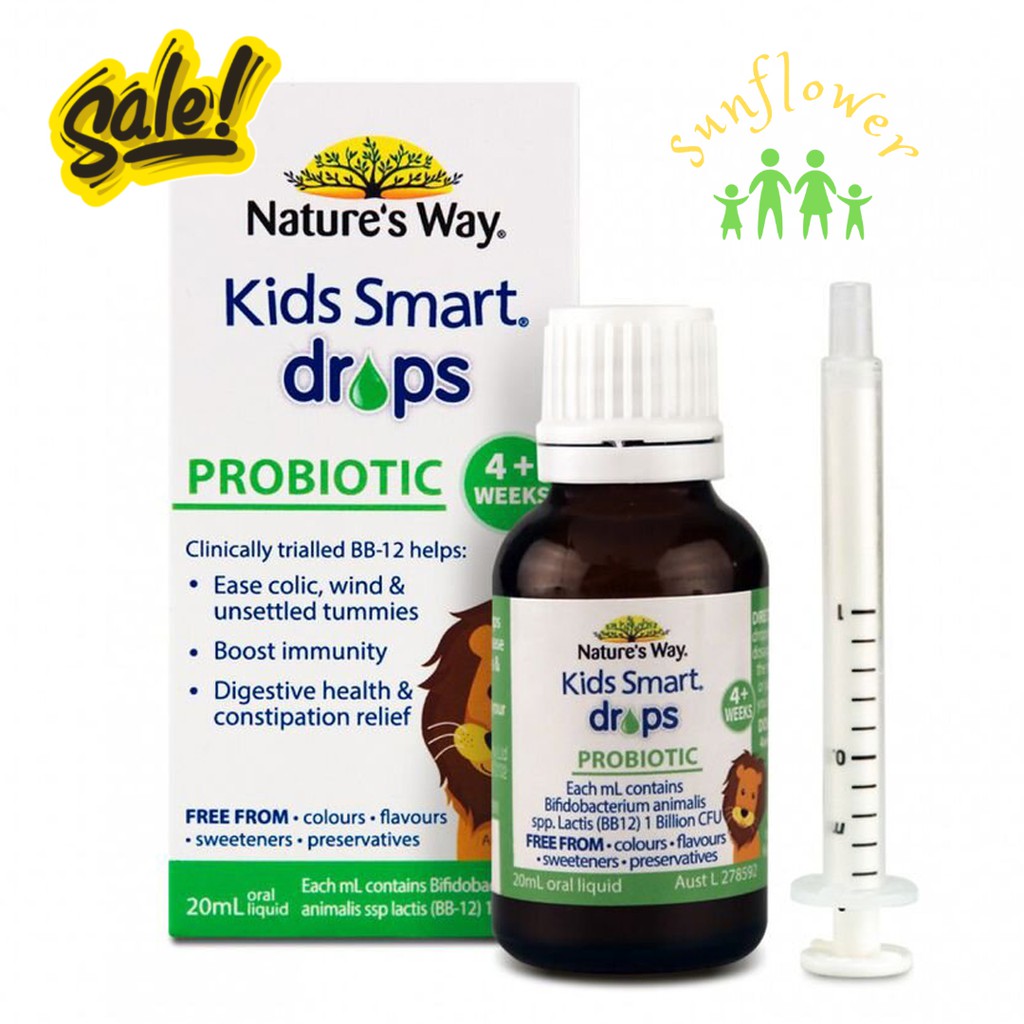 Kids Smart Drops Probiotic Bổ Sung Men Vi Sinh Cho Bé Từ 2 Tuần Tuổi ...