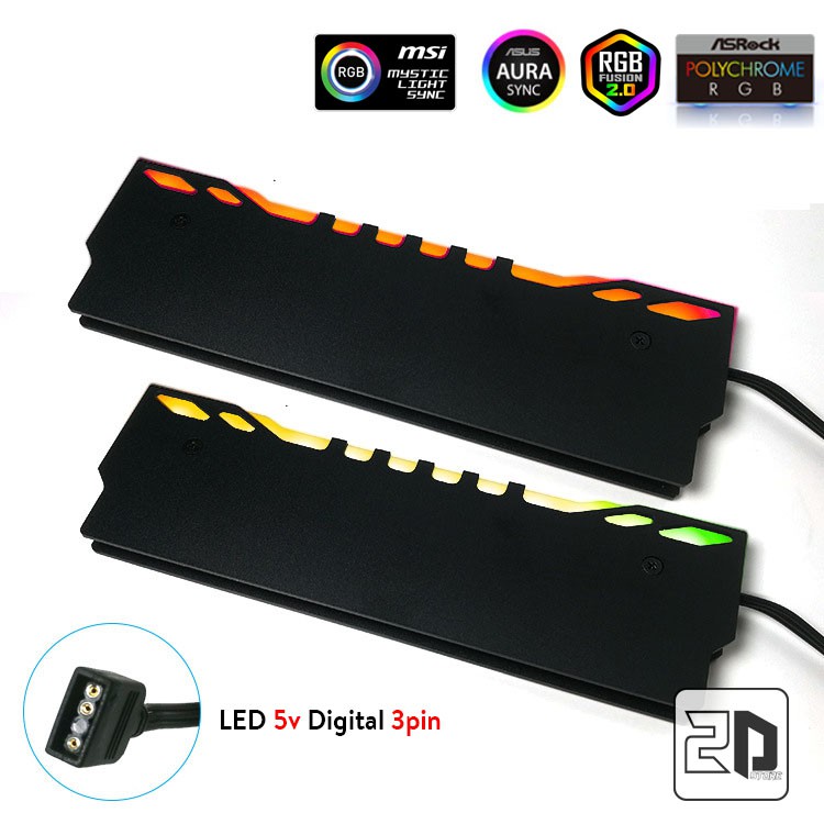 Tản nhiệt ram LED 5v Digital A-RGB / Coolmon | Shopee Việt Nam