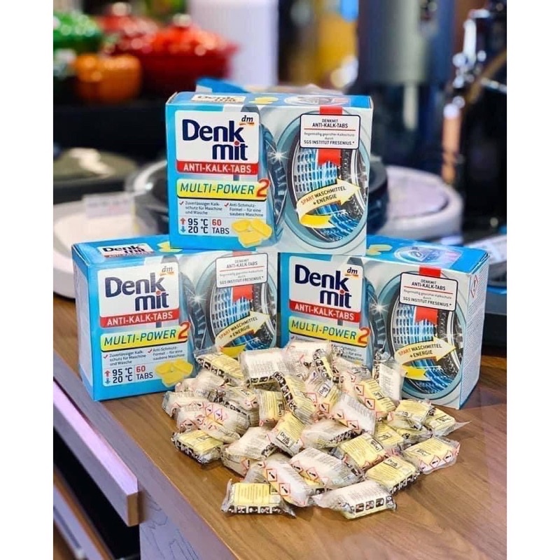 10 VIÊN LẺ- VIÊN TẨY LỒNG MÁY GIẶT DENKMIT ĐỨC HỘP - HÀNG ĐỨC | Shopee ...