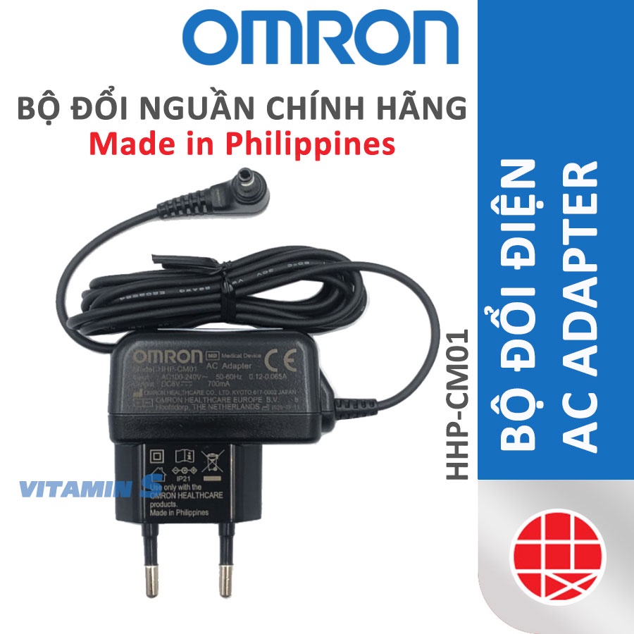 Bộ đổi điện AC Adapter HHP-CM01 ⚡ Chính hãng OMRON, dùng cho máy đo huyết áp bắp tay OMRON ...
