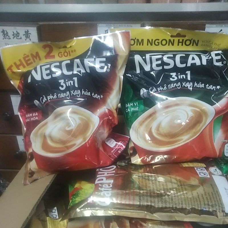Nescafe 3 In 1 / Bịch 46G (màu đỏ) | Shopee Việt Nam