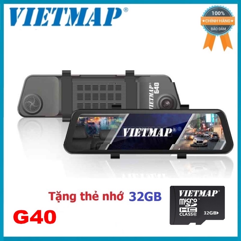 Camera Hành Trình VIETMAP G39-G40 Cảnh báo giao thông bằng giọng nói - Màn hình gương cảm ứng ...