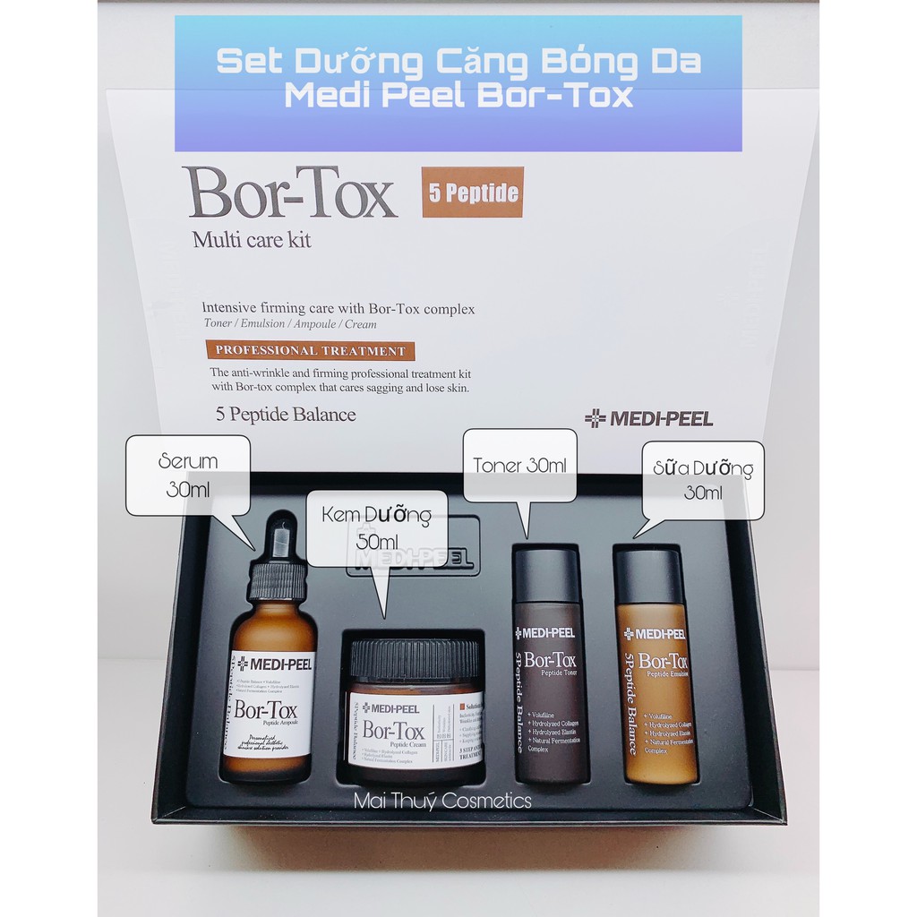 Set Dưỡng MEDIPEEL BORTOX PEPTIDE CREAM Căng Bóng Chống Lão Hóa ...