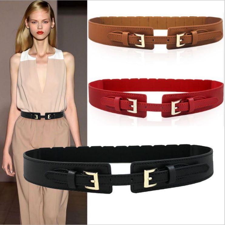 Đai váy belt nữ Thời trang 2 kim Bản 4cm | Shopee Việt Nam