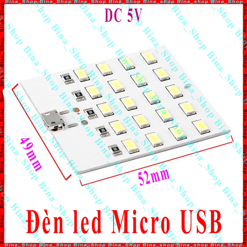 Đèn Led 5V 20 bóng nhiệt màu ~6000K~6500K trắng ấm | Shopee Việt Nam