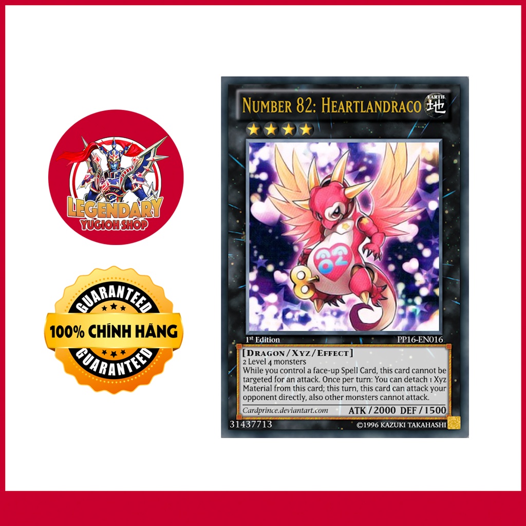 [EN-JP][Thẻ Bài Yugioh Chính Hãng] Number 82: Heartlandraco | Shopee Việt Nam