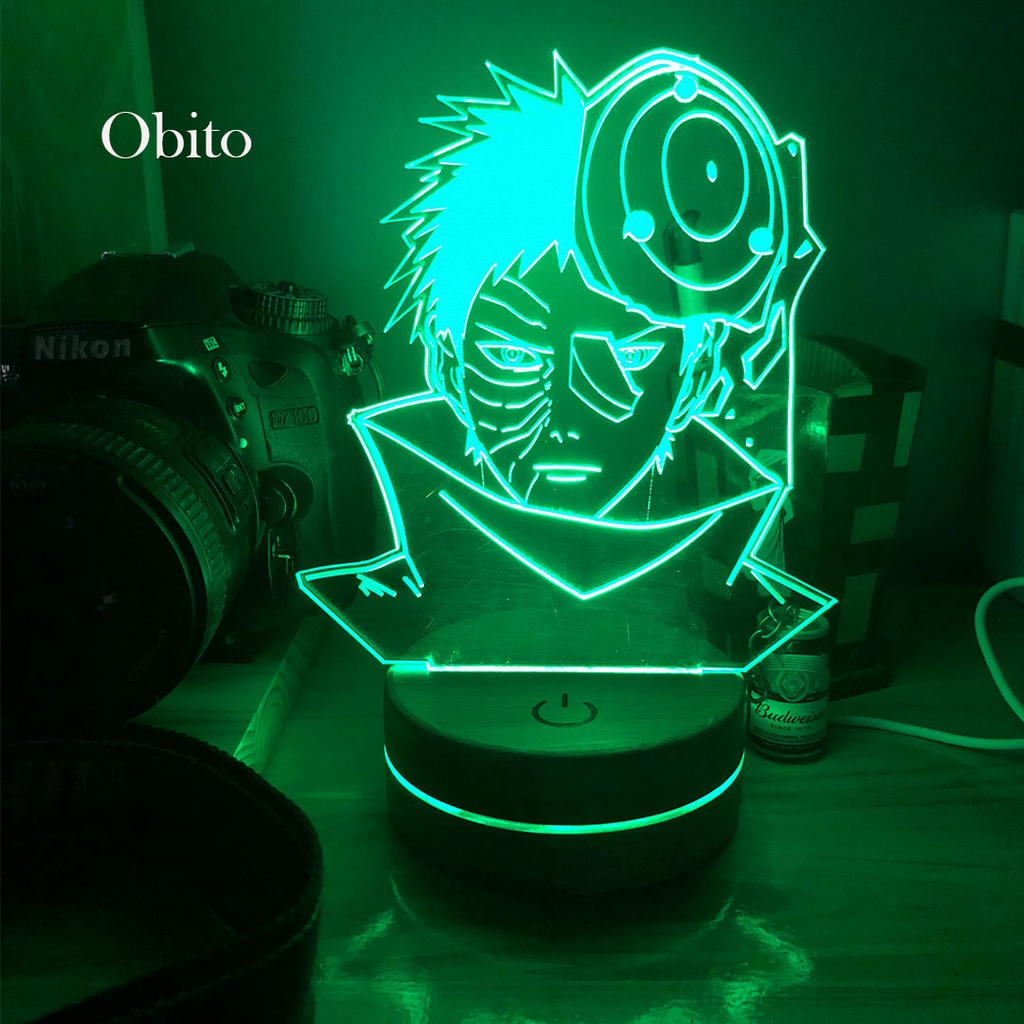 Đèn Led Anime UCHIHA OBITO Hình Nhân Vật Hoạt Hình, Đèn Ngủ Led 3d, Cảm ...