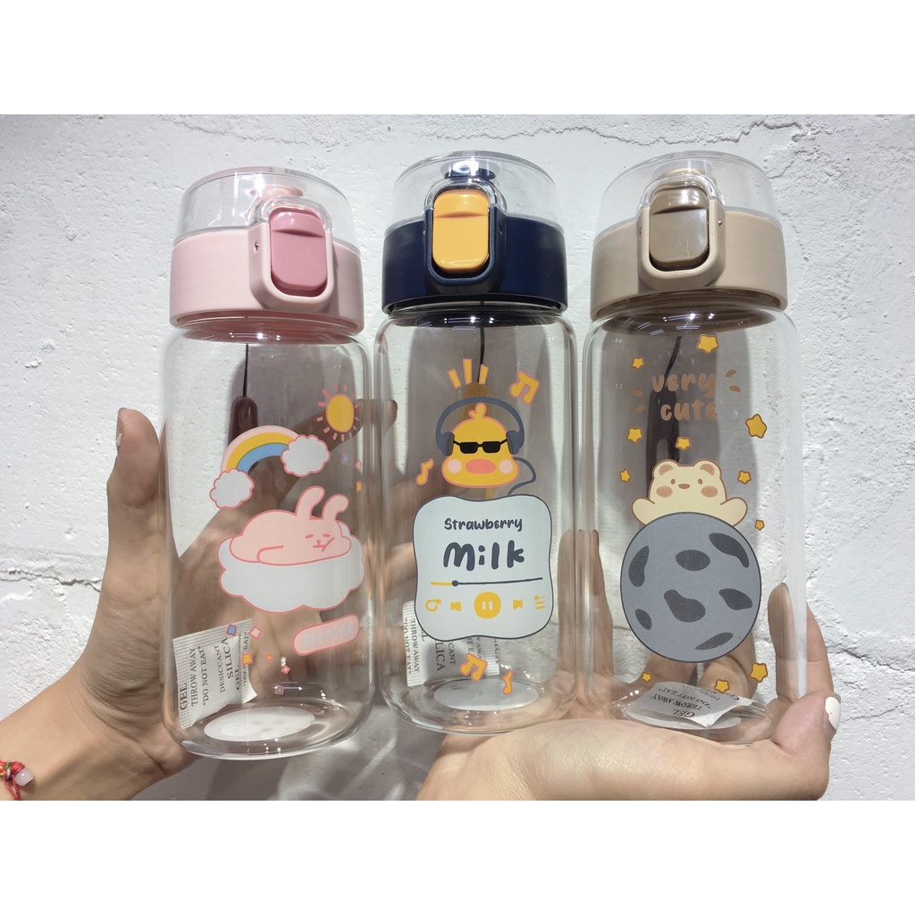 Bình Nước Thủy Tinh Le Duo Bounce 450ml Kèm Hình Thật | Shopee Việt Nam