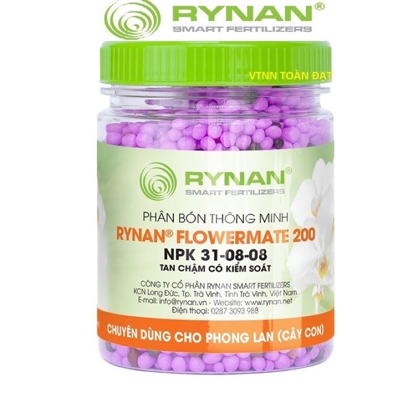 PHÂN BÓN TAN CHẬM RYNAN - FLOWERMATE 200 (NPK 31-08-08)150g | Shopee ...