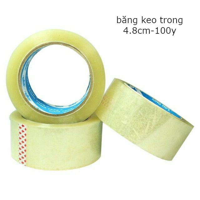 Cuộn băng keo trong 4.8cm*100y và 200y (VPP) | Shopee Việt Nam