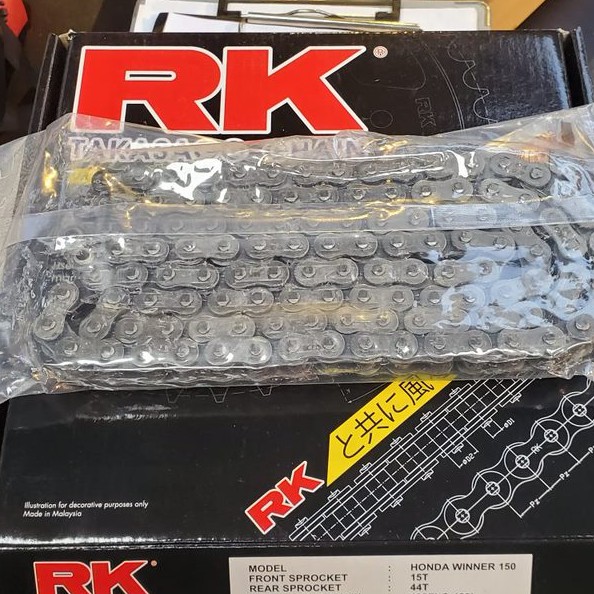 Sên Winner RK ELO phốt O-ring 120L (size zin không cần cắt) - Home Motorcycle Workshop | Shopee ...