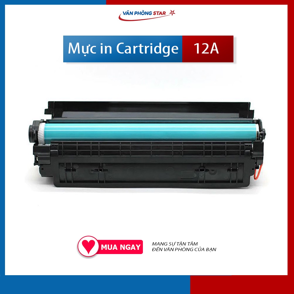 Hộp mực in 12A (Q2612A) dùng cho máy in canon 2900, máy in HP dung lượng 2100 bản in -CAM KẾT ...