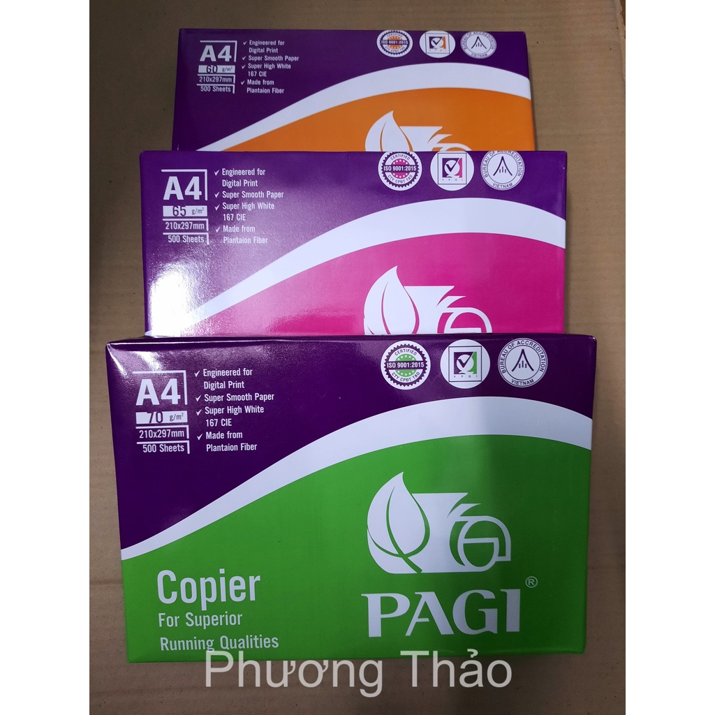 [ Nowship-Grab ] 500 Tờ Giấy In A4, A5 PAGI 60g, 65g, 70g GIÁ RẺ Chính Hãng. | Shopee Việt Nam