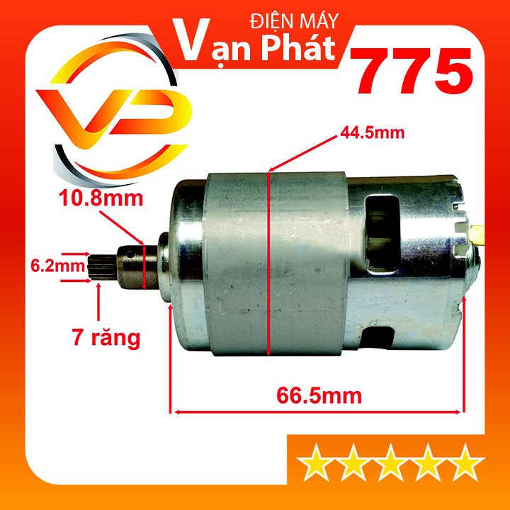 HÓT - MOTOR 18V 775 ( 7 răng ) CÔNG SUẤT 288W - P035 | Shopee Việt Nam