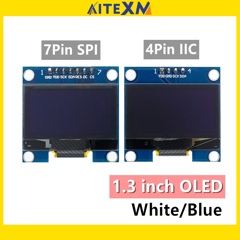 Mô Đun Màn Hình OLED 1.3 inch SPI/IIC I2C 128X64 1.3 inch OLED 1.3" OLED | Shopee Việt Nam