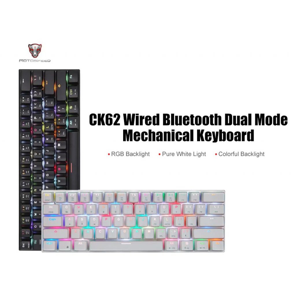 Bàn phím CK62 bluetooth USB Wired Dual-Mode Outemu Switch RGB | Shopee ...