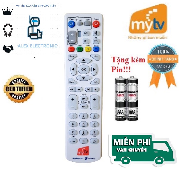 Remote điều khiển đầu thu MYTV ZTE - MY TV ZTE dùng PIN AAABH 6 tháng-tặng kèm pin | Shopee Việt Nam