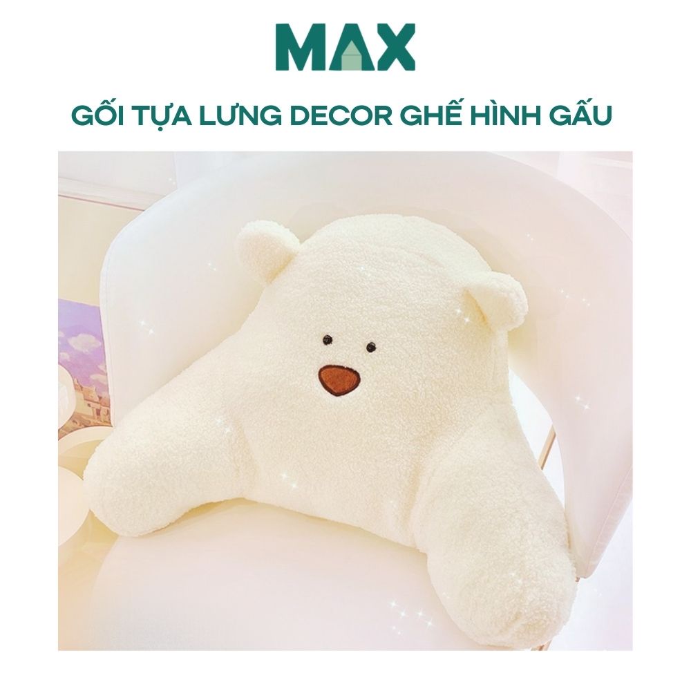 Gối lót ghế ngồi, gối tựa lưng văn phòng hình gấu xinh xắn hoặc dùng ...
