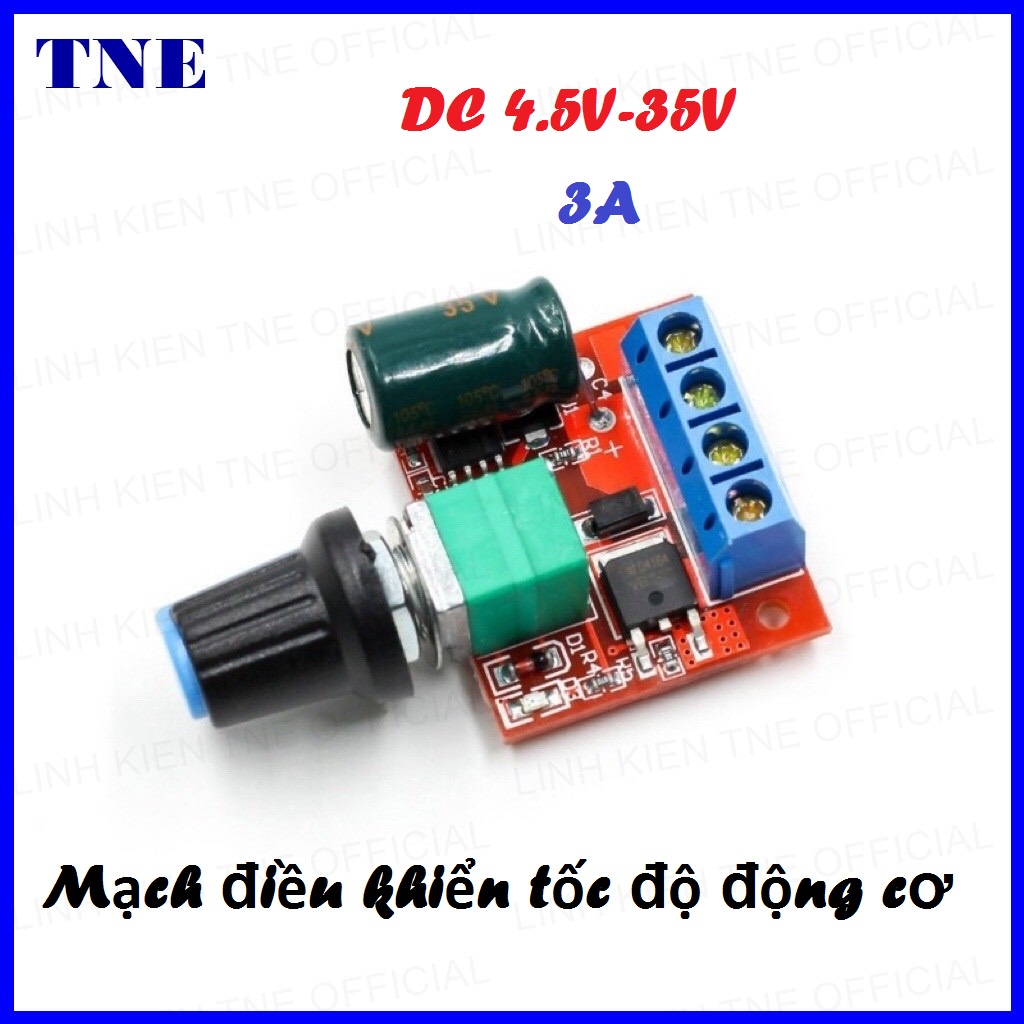 Mạch điều khiển tốc độ động cơ PWM 3A- DC 4.5V-35V- Điều khiển tốc độ ...