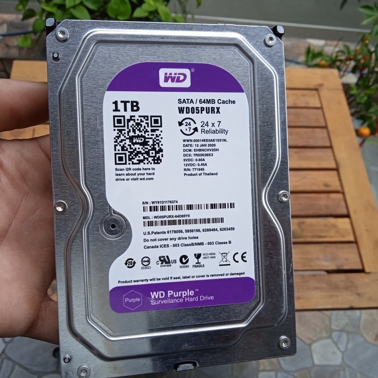 Ổ cứng chuyên dụng cho Camera giám sát HDD WD 2TB / 1TB / 500G / 250GB ...