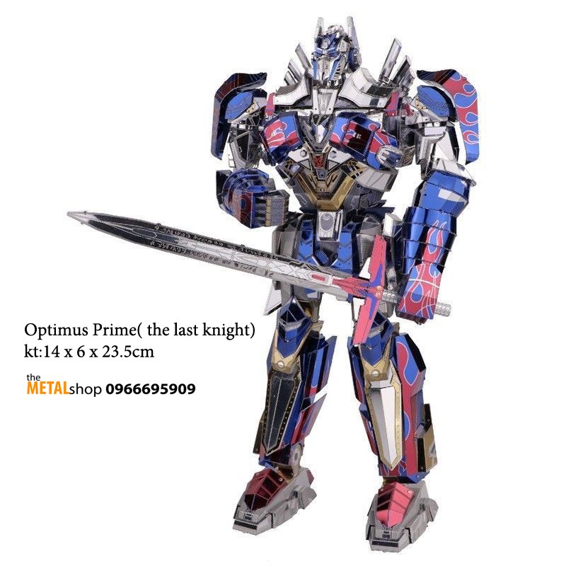 Mô Hình Lắp Ráp 3d Kim Loại transformer Optimus Prime( the last knight ...