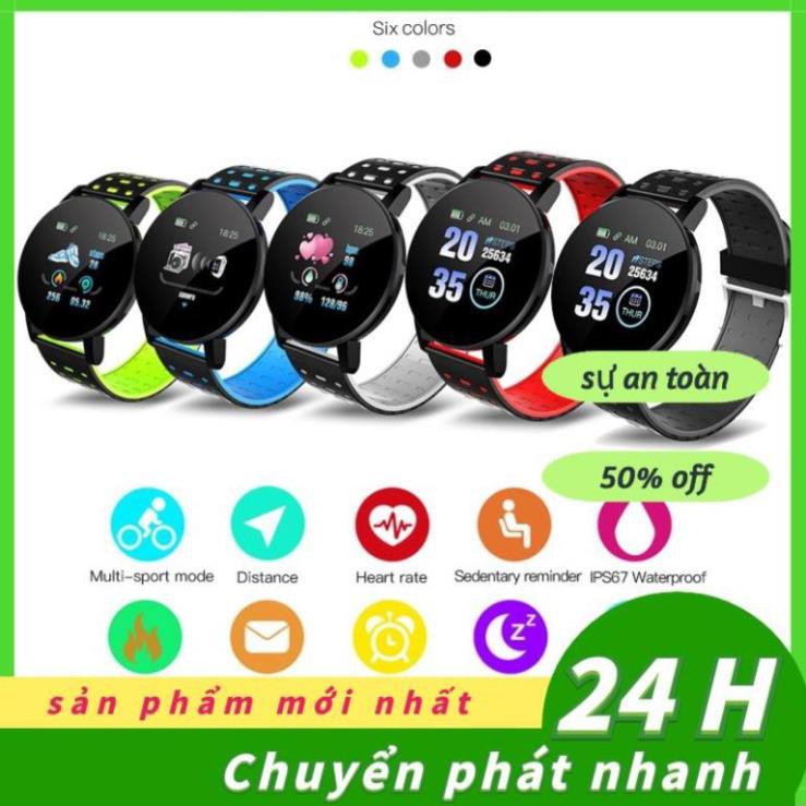 Đồng Hồ Đeo Tay Thông Minh 119 Plus Chống Nước Hỗ Trợ Theo Dõi Sức Khỏe Kèm Phụ Kiện Chất Lượng ...