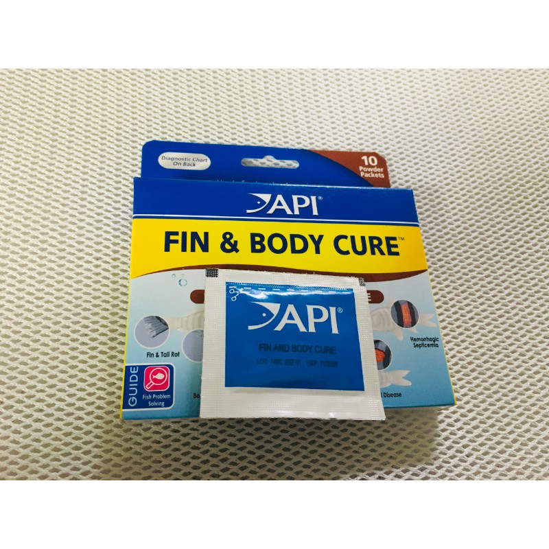 API FIN & BODY CURE trị bệnh nhiễm khuẩn trong và ngoài cho cá nước ...