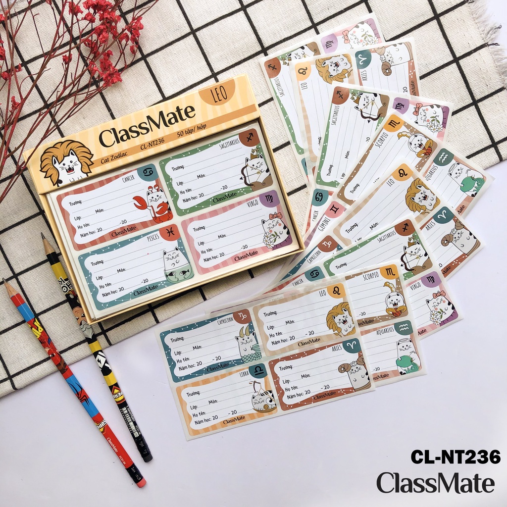 Nhãn vở Classmate CAT ZODIAC CL-NT236 | Shopee Việt Nam