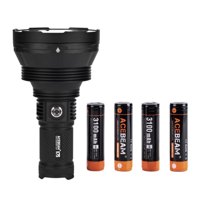 Đèn Pin Acebeam K75 Chiếu Xa 2500m Led Luminus SBT90.2 6300 lumen 4 Pin ...