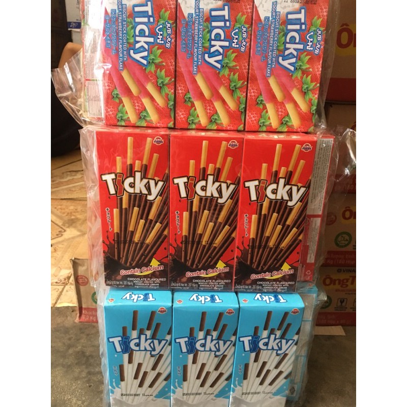 bánh ticky thái 1 bịch 13 hộp(3 màu) | Shopee Việt Nam