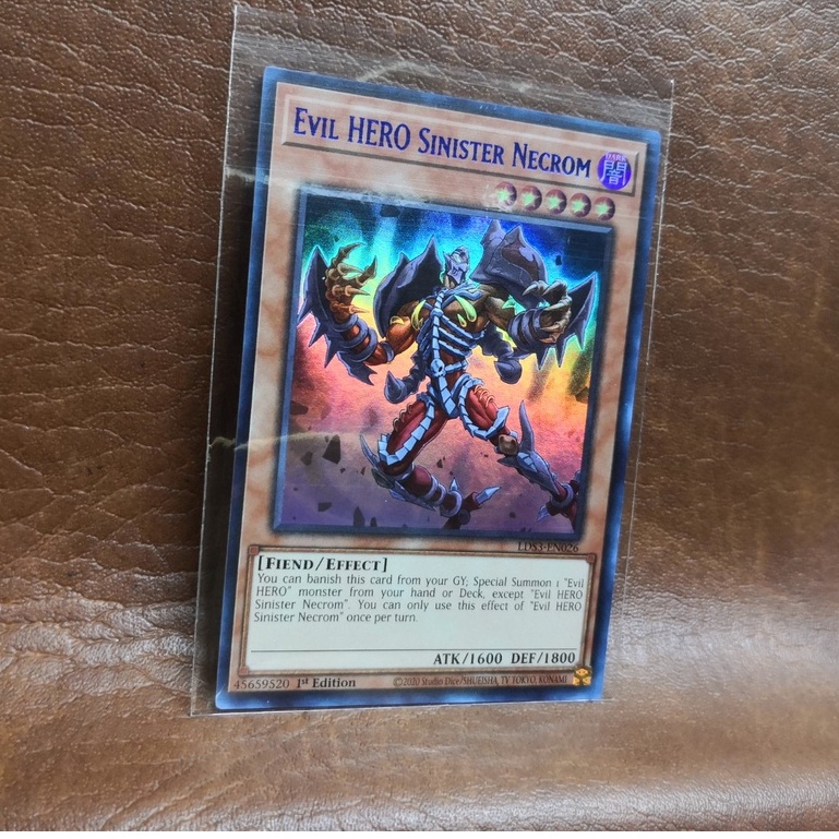 [Bài Yugioh] Lá bài Evil HERO Sinister Necrom \ LDS3-EN026(Blue ...