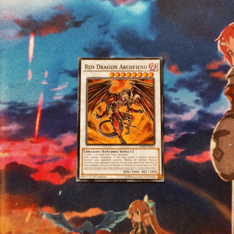 Thẻ bài Yugioh chính hãng Konami Red Dragon Archfiend HSRD-EN023 Common ...