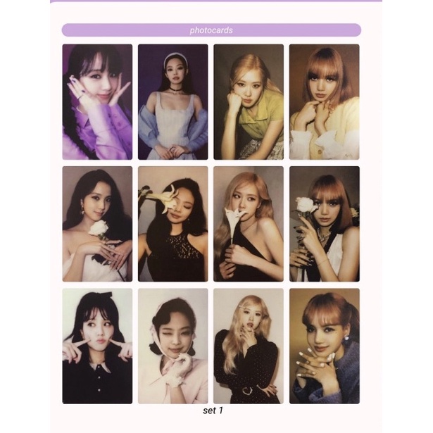 [OFFICIAL] Card blackpink wc22 Jisoo Lisa Rosé Jennie welcoming chính ...