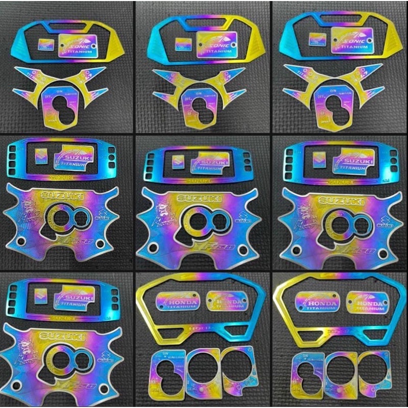 combo full tem titan luôn keo 2 mặt gắn vario satria sonic ( titanium ...