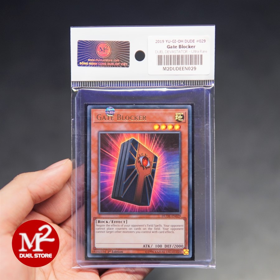 Thẻ bài yugioh DUDE-EN029 Gate Blocker - Ultra Rare - Bảo quản M2SCCQ ...