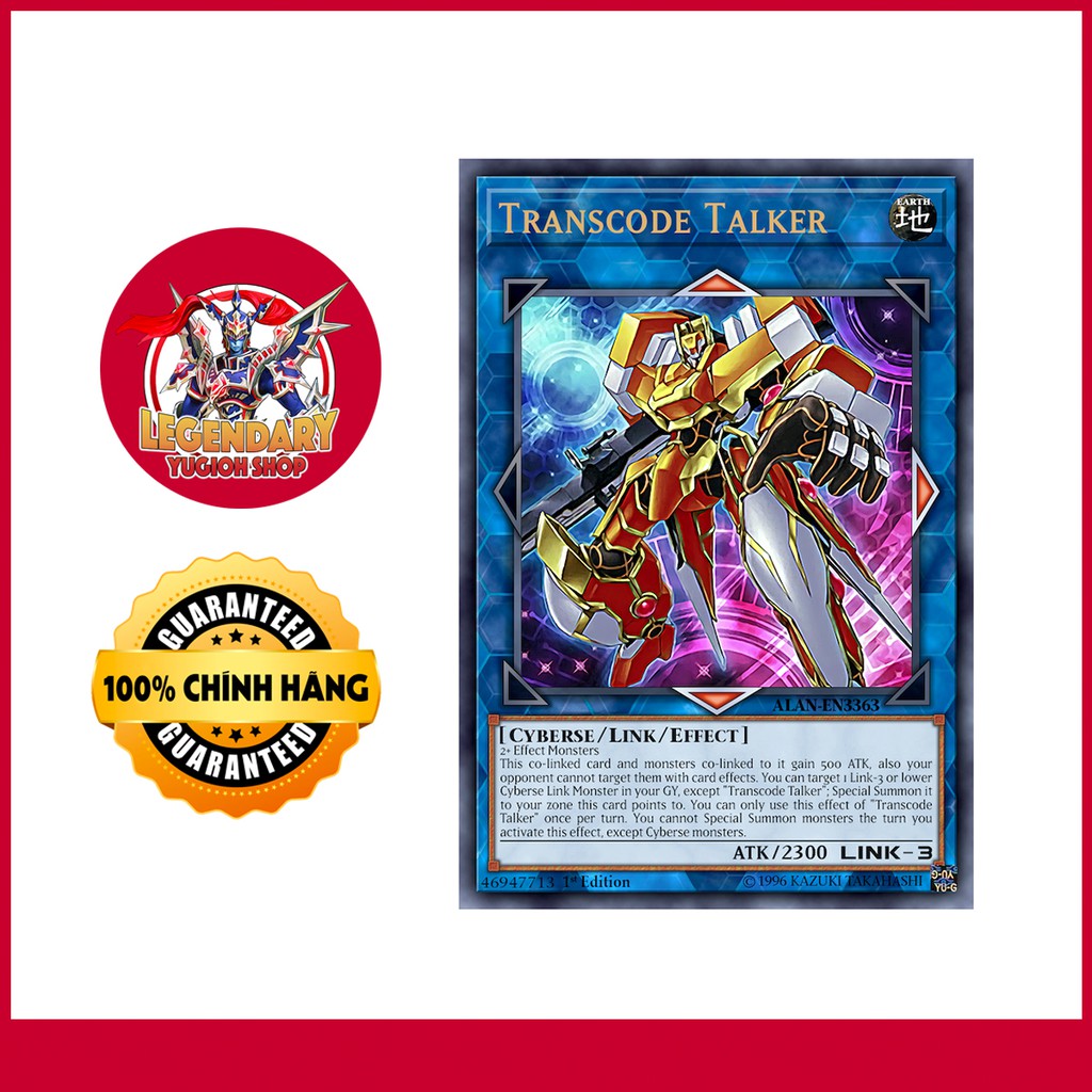 [Thẻ Bài Yugioh Chính Hãng] Transcode Talker | Shopee Việt Nam