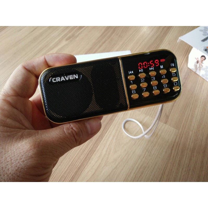 MÁY NGHE THẺ NHỚ, USB, RADIO CRAVEN CR-25A | Shopee Việt Nam