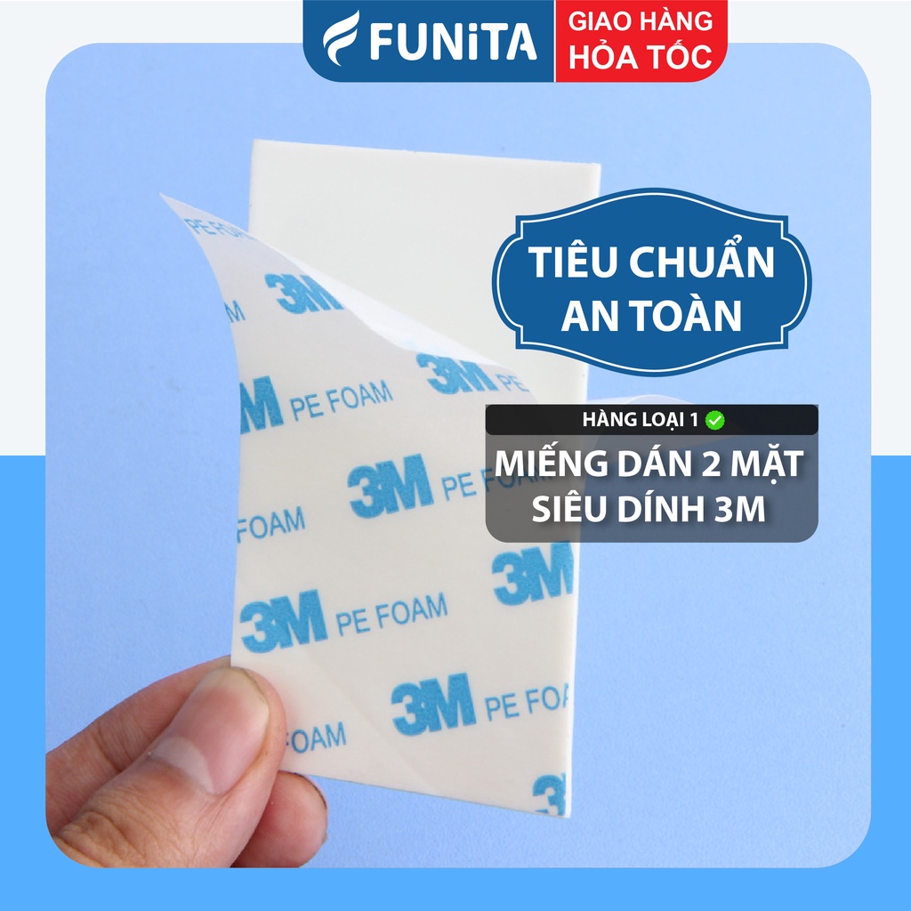Miếng Dán 3M Đa Năng 2 Mặt, Gói 4 Miếng, Dán Siêu Dính Funita | Shopee ...