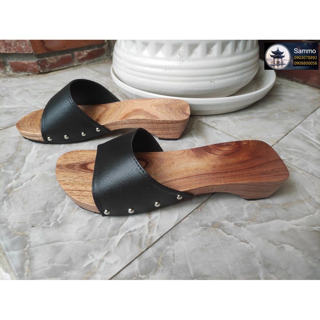 Guốc Gỗ Guốc Mộc Cao 5 Phân ( Có đóng thêm đế cao su ) | Shopee Việt Nam